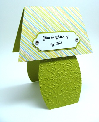 Ribbons, etc.: Lamp card